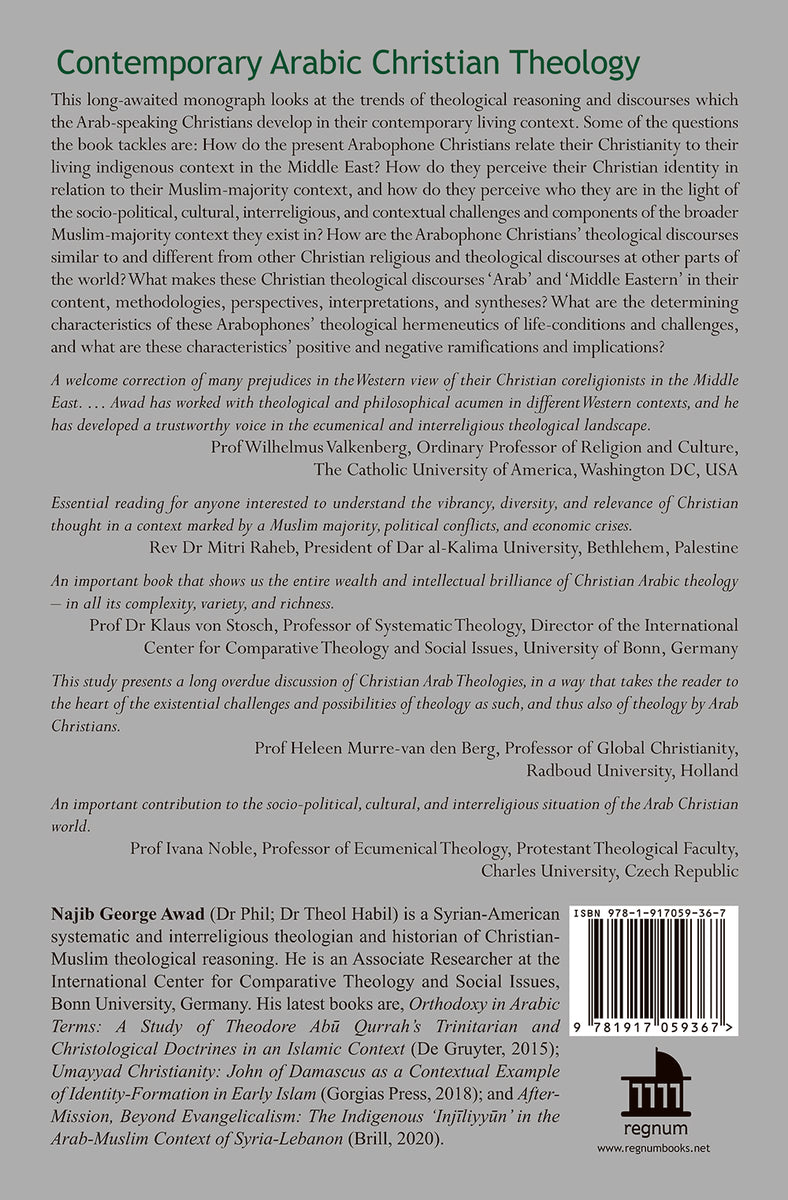 Contemporary Arabic Christian Theology – Regnum Books